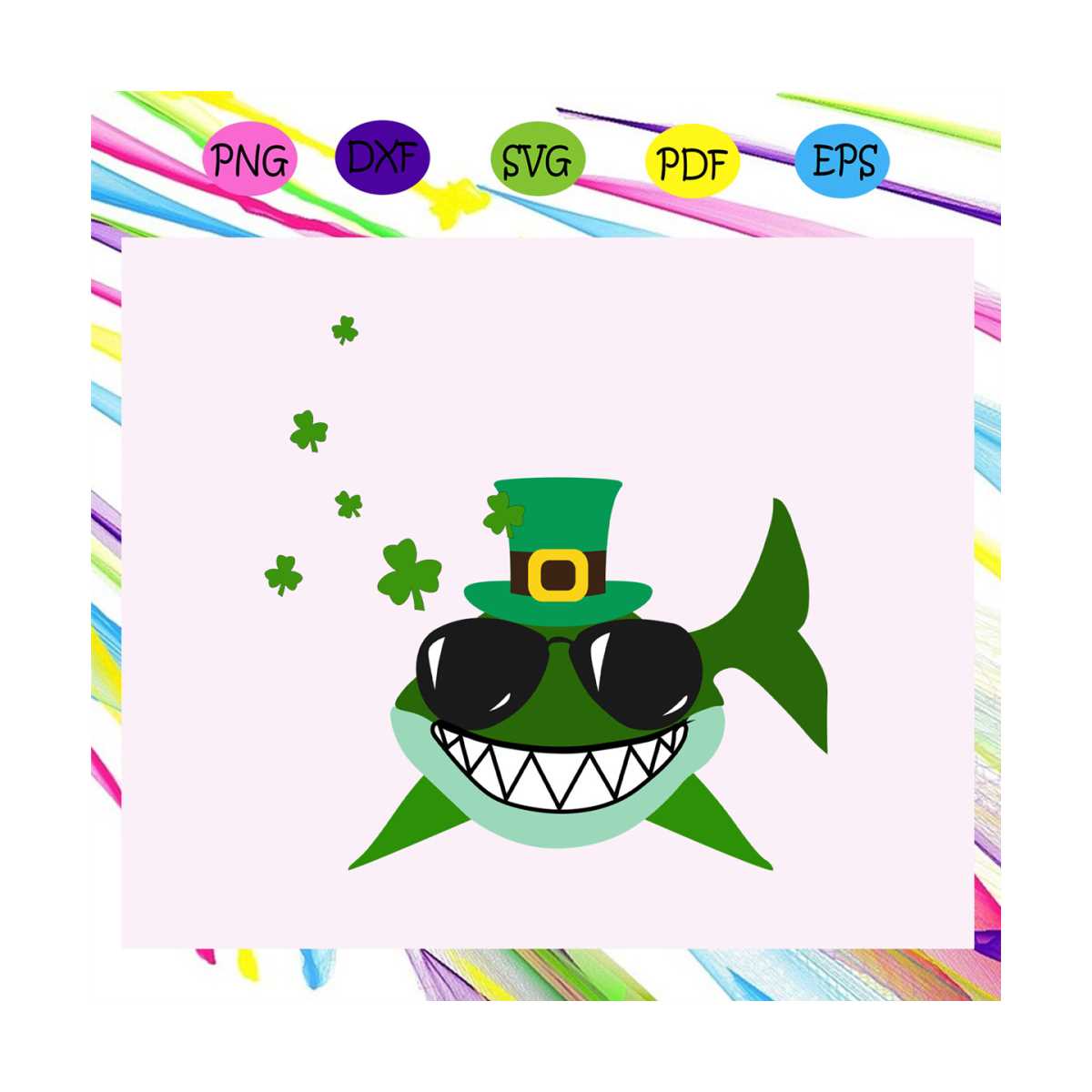 Patrick shark ,st patrick svg, shenanigator svg, st patrick' - Inspire ...