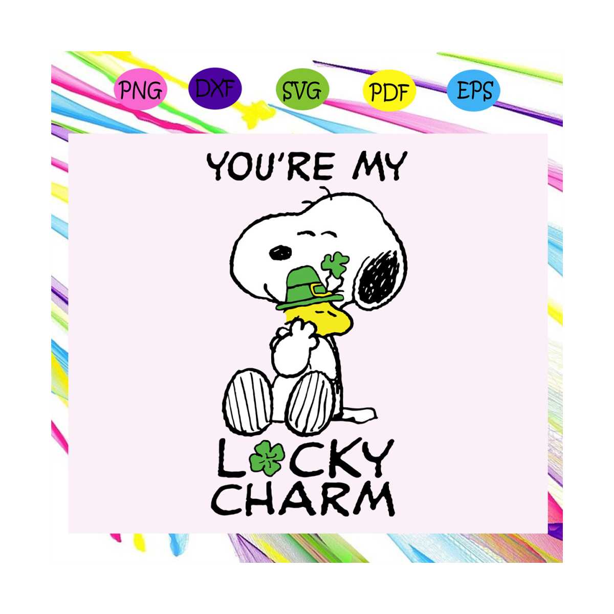 Peanuts St. Patricks Snoopy Lucky Charm Clover ,st patrick's | Inspire ...