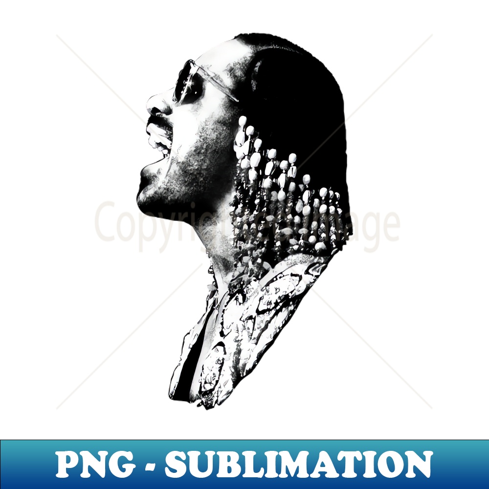 Stevie Wonder - PNG Transparent Sublimation Design - Boost Y | Inspire ...