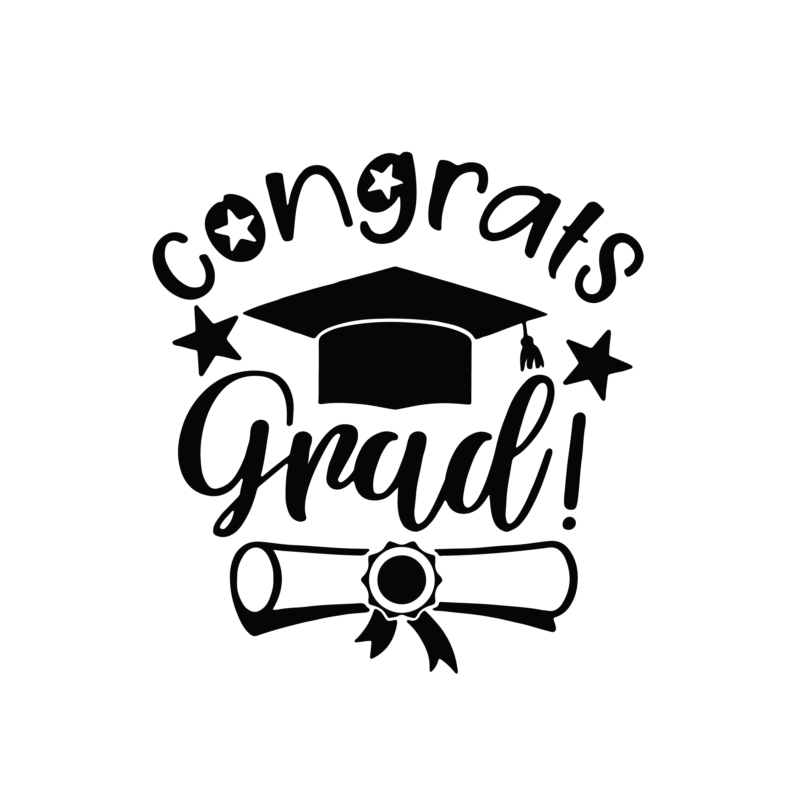 Congrats Grad Svg, Graduation svg, Congratulations Graduate, | Inspire ...