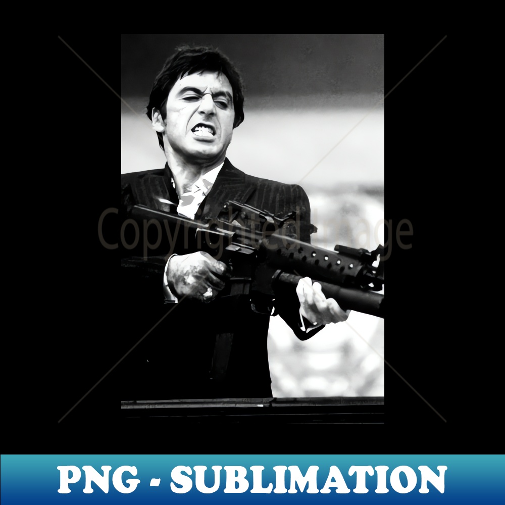 Tony Scarface Montana - PNG Transparent Sublimation File - B | Inspire ...