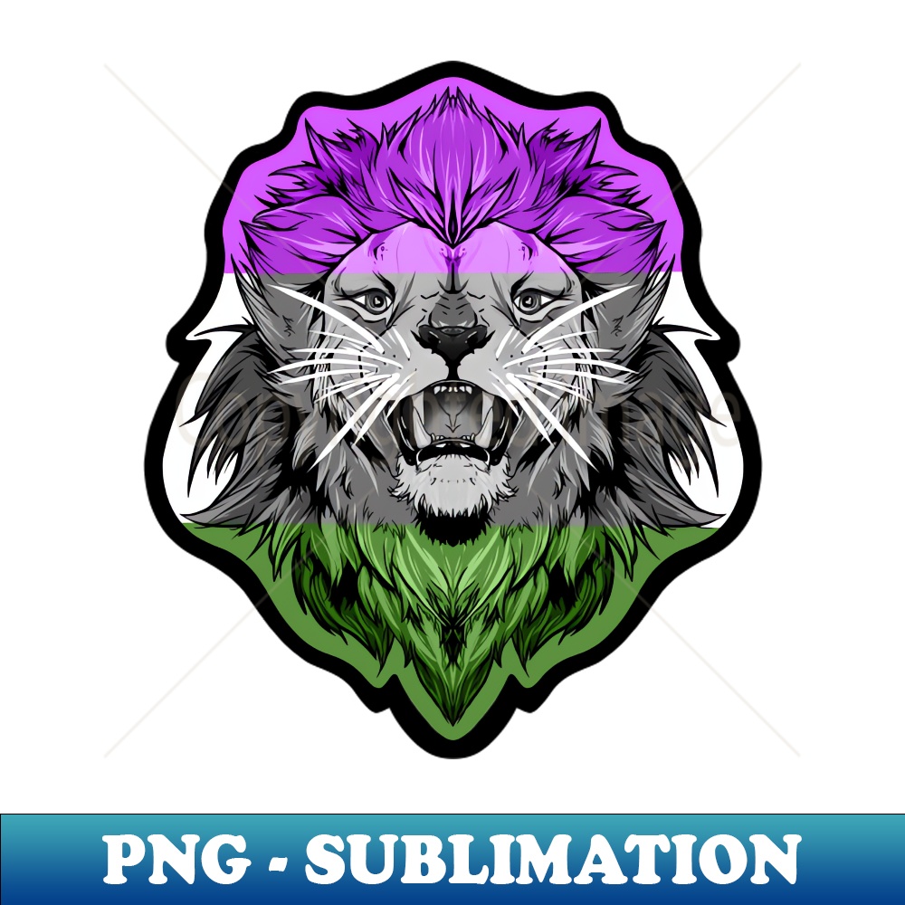 illustrated LION PRIDE series gender queer pride flag - Uniq - Inspire ...