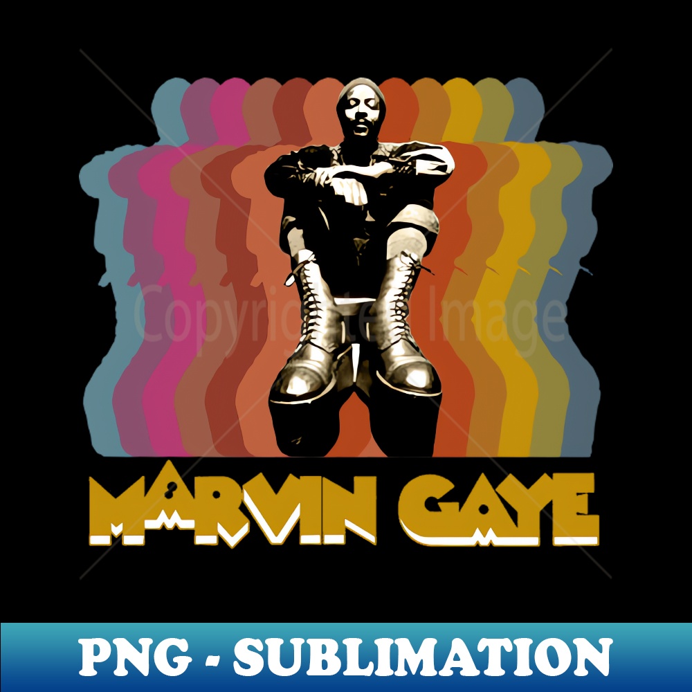 Marvin Gaye - Instant PNG Sublimation Download - Defying the | Inspire ...