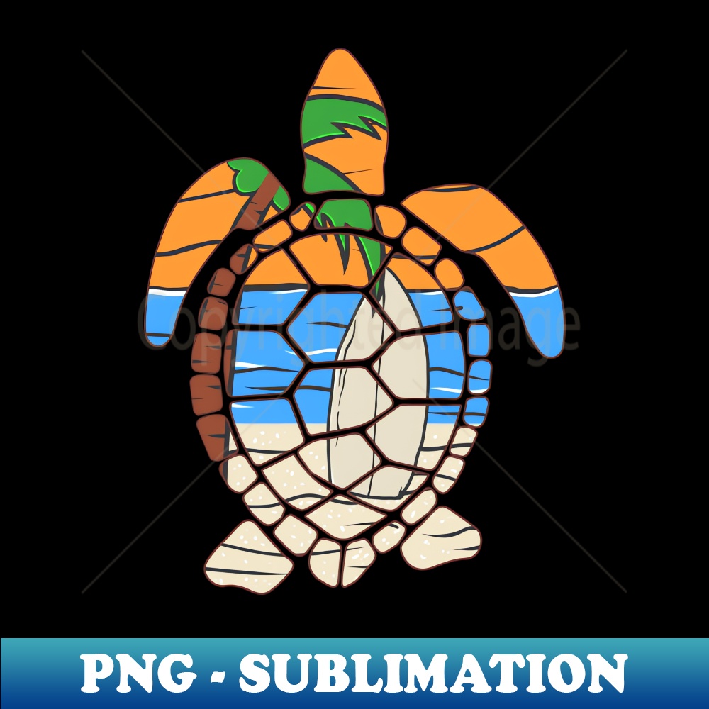 Turtle beach - PNG Transparent Sublimation Design - Defying | Inspire ...