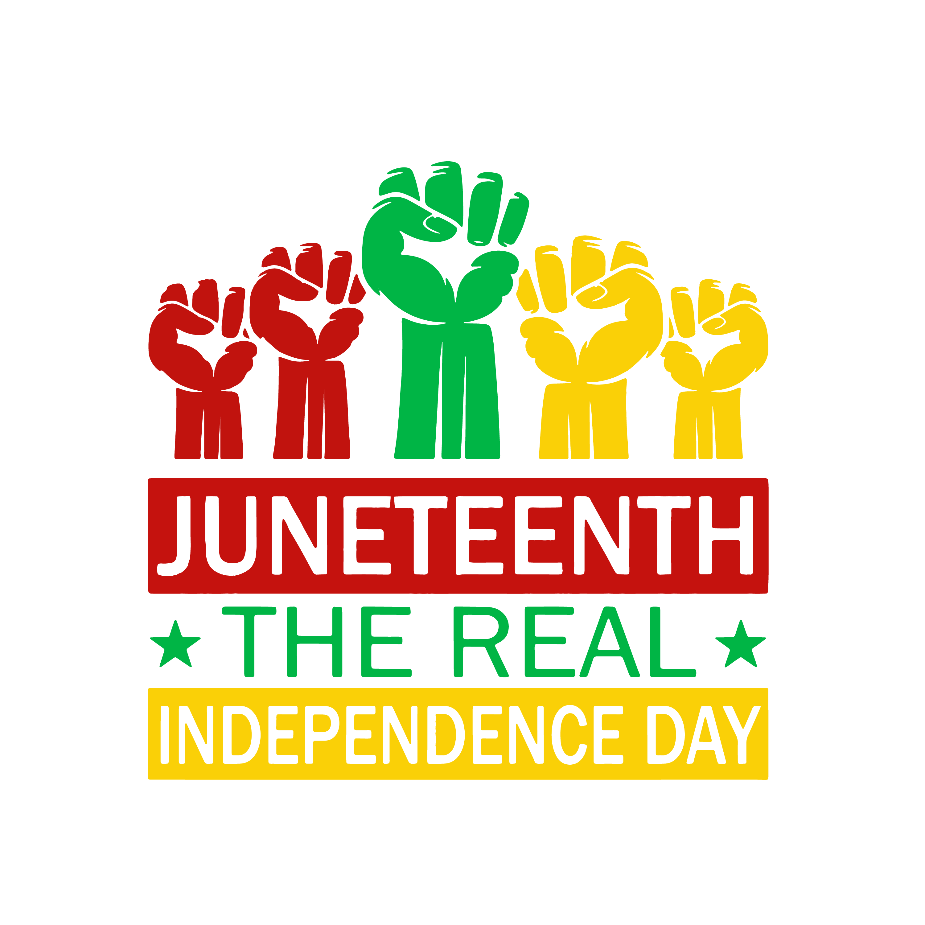 Juneteenth the Real Independence Day SVG, Juneteenth Word Ar | Inspire ...