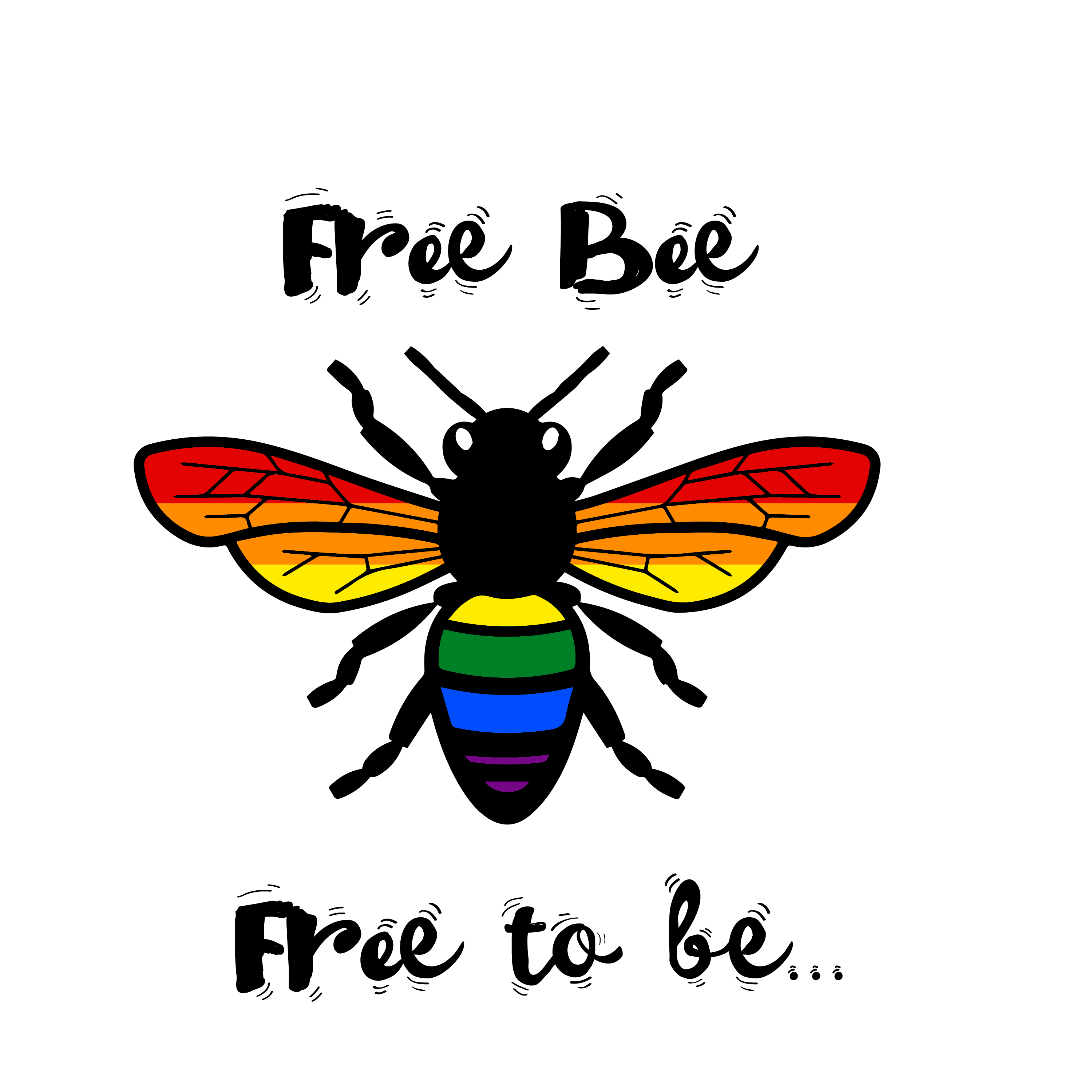 Free bee svg, LGBTQ SVG, Gay svg, Pride svg, Rainbow svg, Ga - Inspire ...