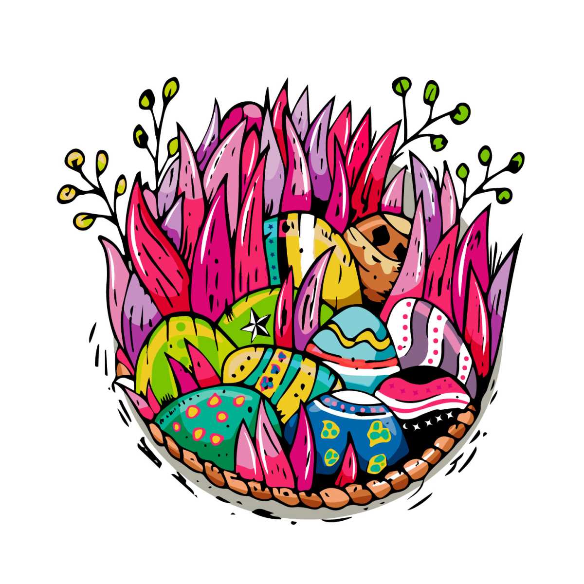easter coloring svg - Inspire Uplift