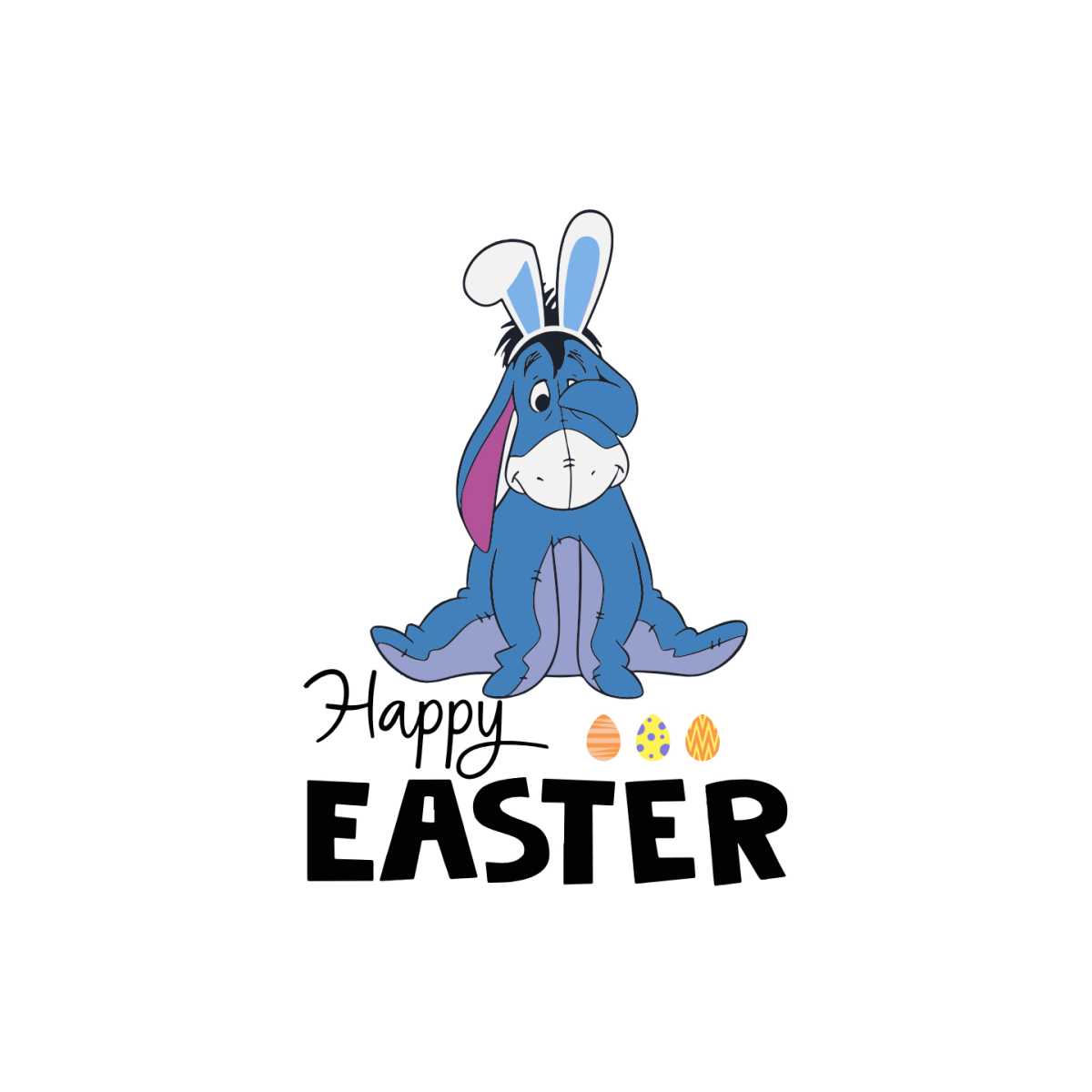 Official Eeyore Happy Easter Svg, Easter Day Svg, Easter Eey | Inspire ...