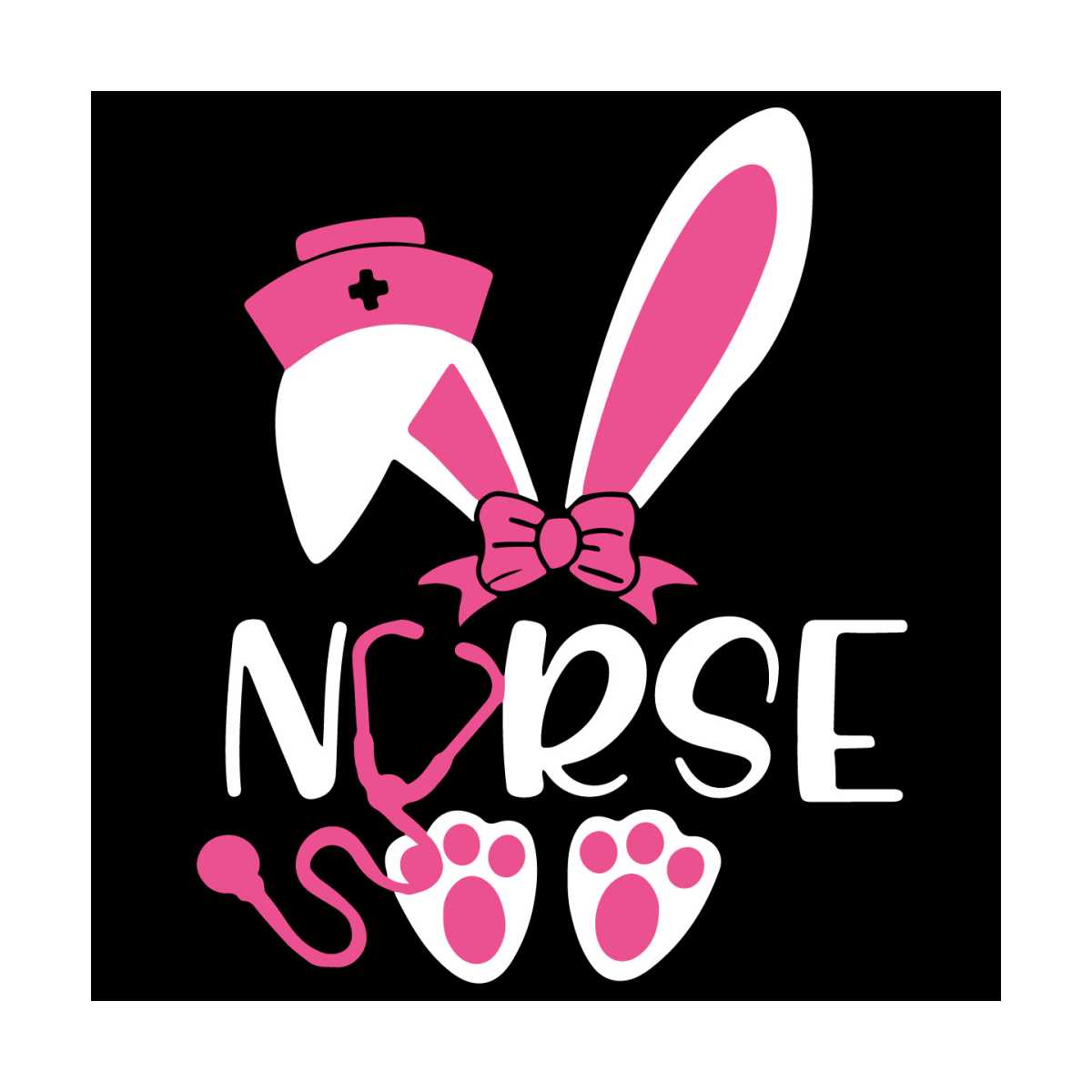 Nurse Bunny Funny Easter Egg Nursing Svg, Easter Day Svg, Ea | Inspire ...