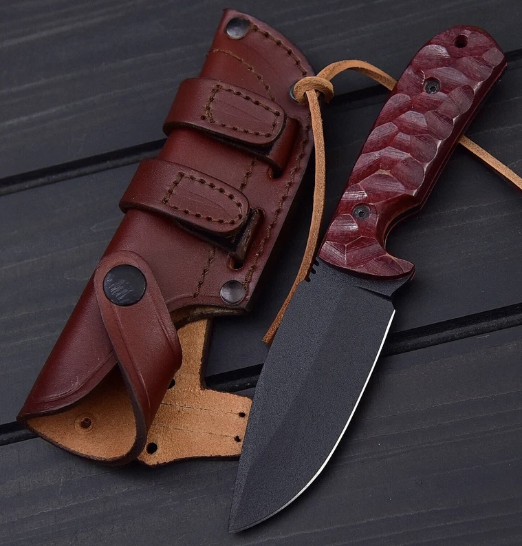 THE RED FORGE || Hunting Skinner || D2 Tool Steel || Custom - Inspire ...