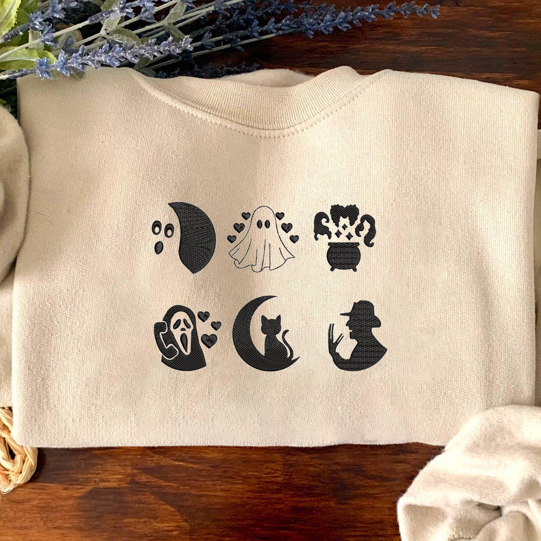 Halloween Gang Embroidery Design, Horror Characters Embroide | Inspire ...