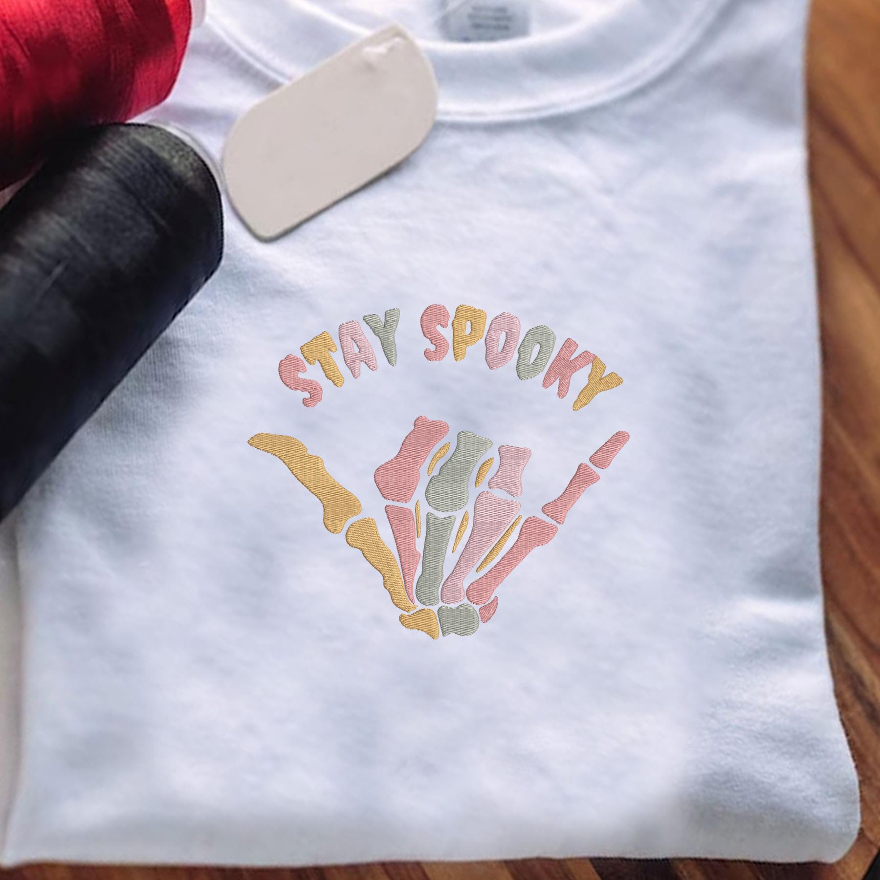 Hello Spooky Embroidery Design, Stay Spooky Embroidery Desig | Inspire ...