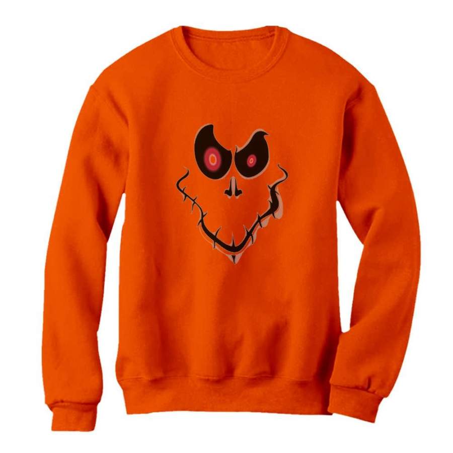 Scary Ghost Ghoul Face Sweatshirt | Inspire Uplift