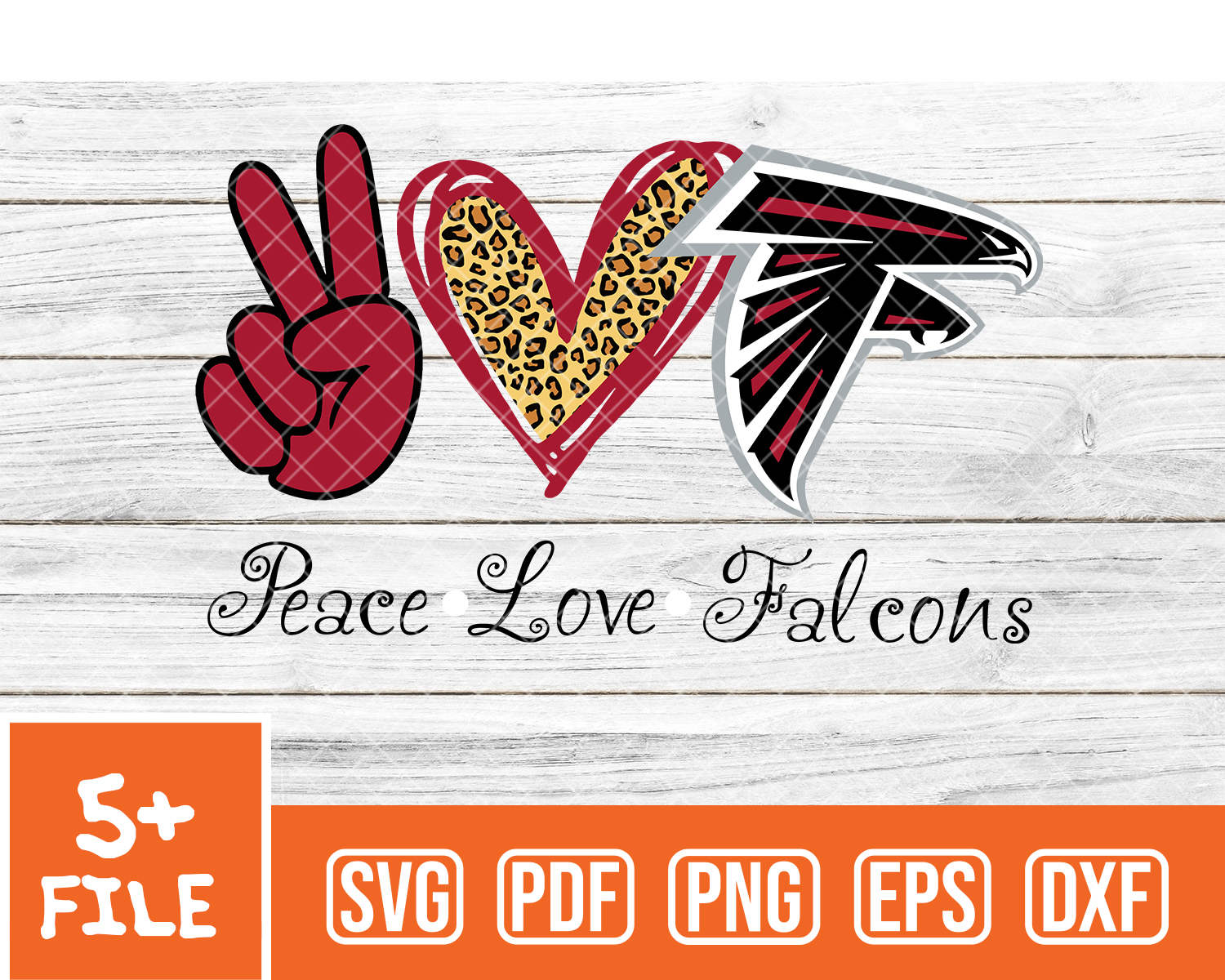 Atlanta Falcons Svg , Peace Love NfL Svg, Team Nfl Svg 02 - Inspire Uplift