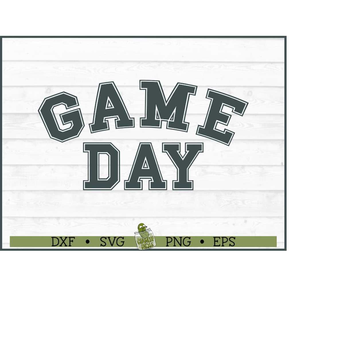 Game Day SVG File, dxf, eps, png, Football svg, Sports svg, | Inspire ...