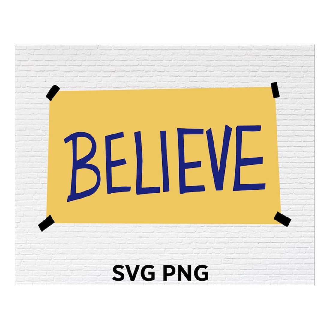 Ted Laso Believe Sign Svg Png | Inspire Uplift