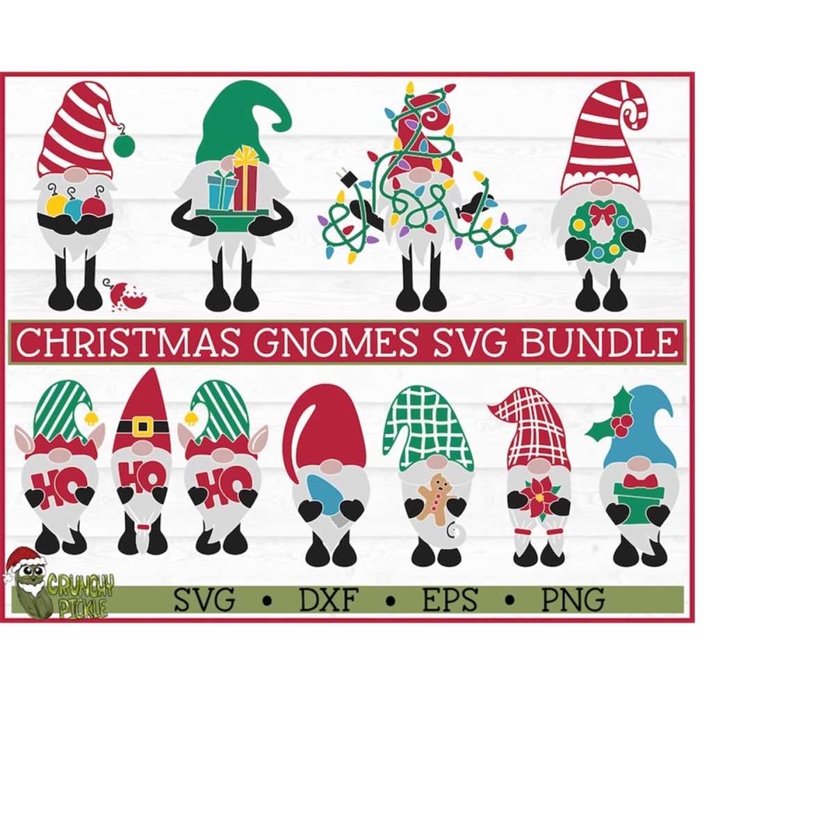 Christmas Gnome SVG Bundle, dxf, eps, png, Christmas Gnomes - Inspire ...