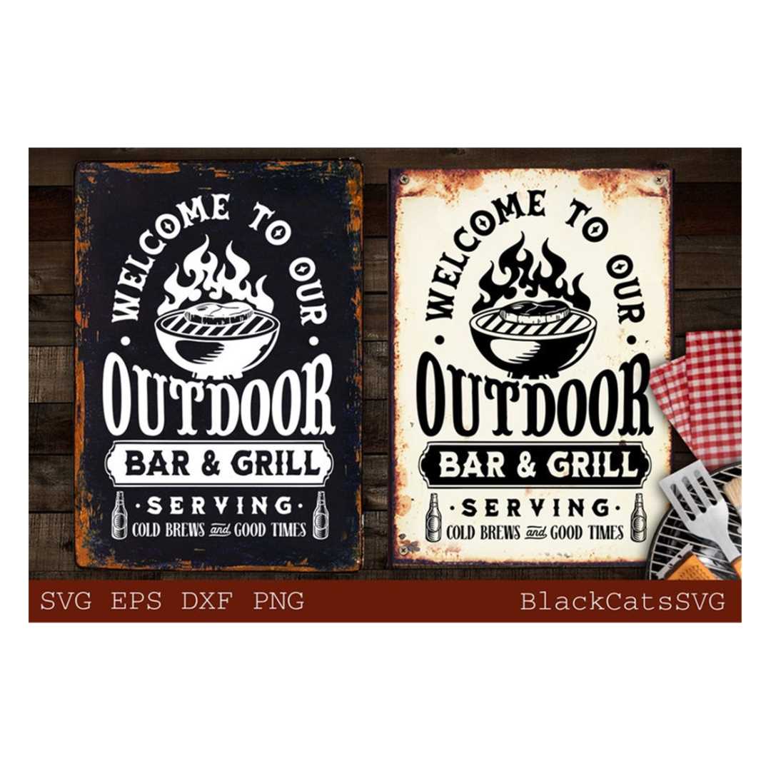 Welcome to our outdoor bar and grill svg, Outdoor bar & gril | Inspire ...