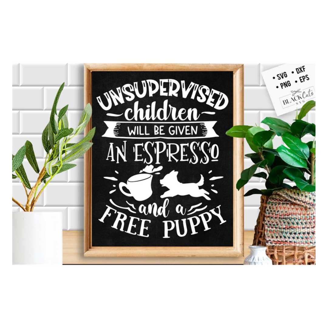 Unsupervised children will be given an espresso SVG, Coffee - Inspire ...