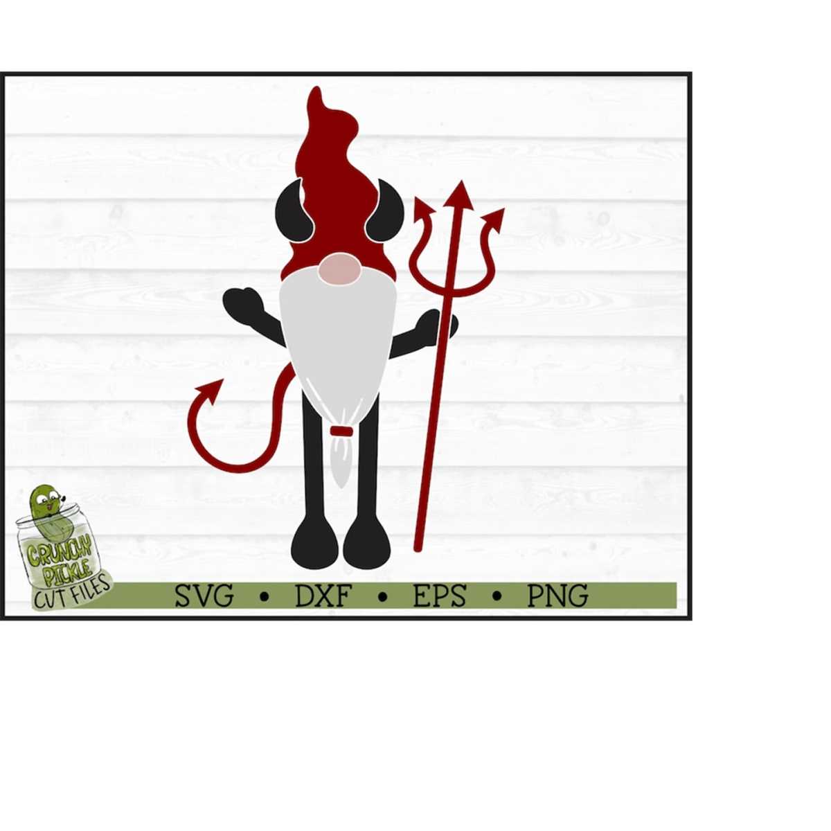 Halloween Gnome Devil SVG File, dxf, eps, png, Halloween Gno - Inspire ...