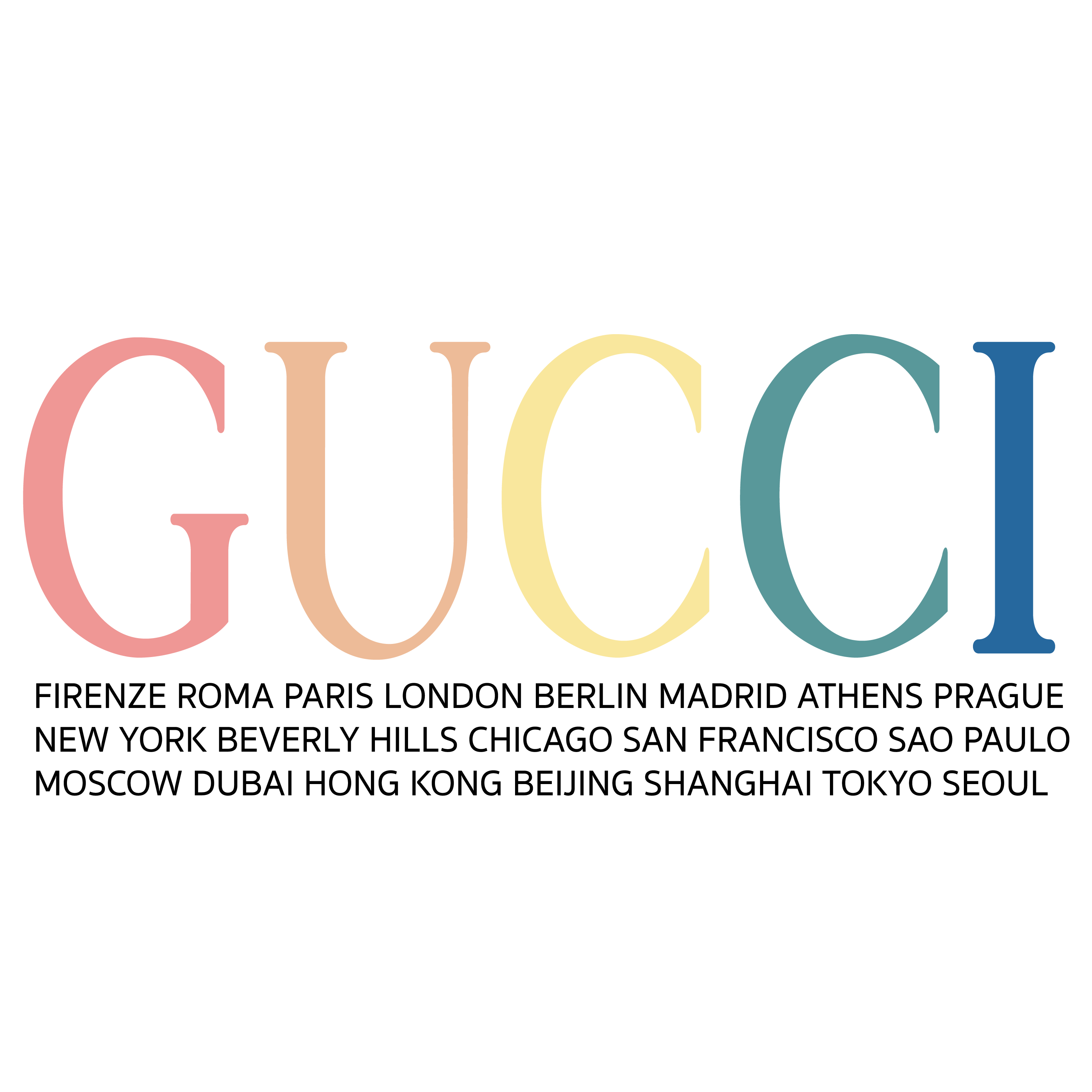 Gucci svg, Rainbow Gucci Logo svg, Gucci city svg, Gucci Log - Inspire Uplift