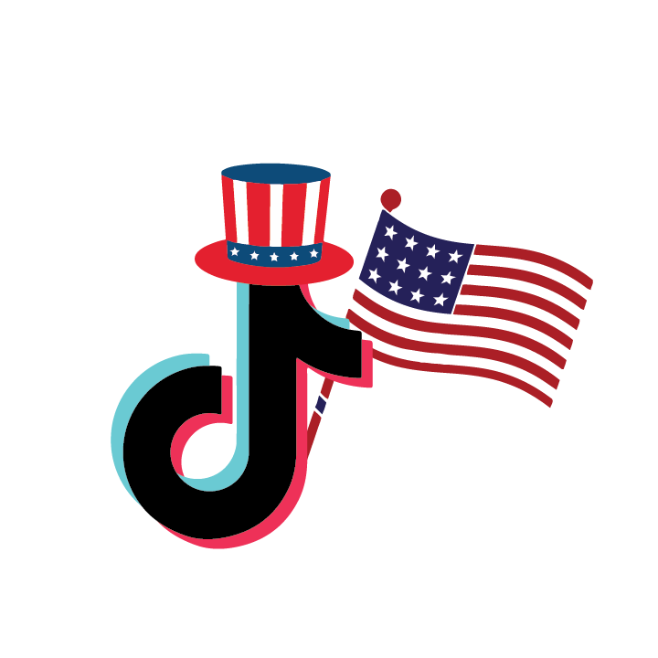 Tiktok logo with American flag Svg, TikTok Logo PNG Vector p | Inspire ...