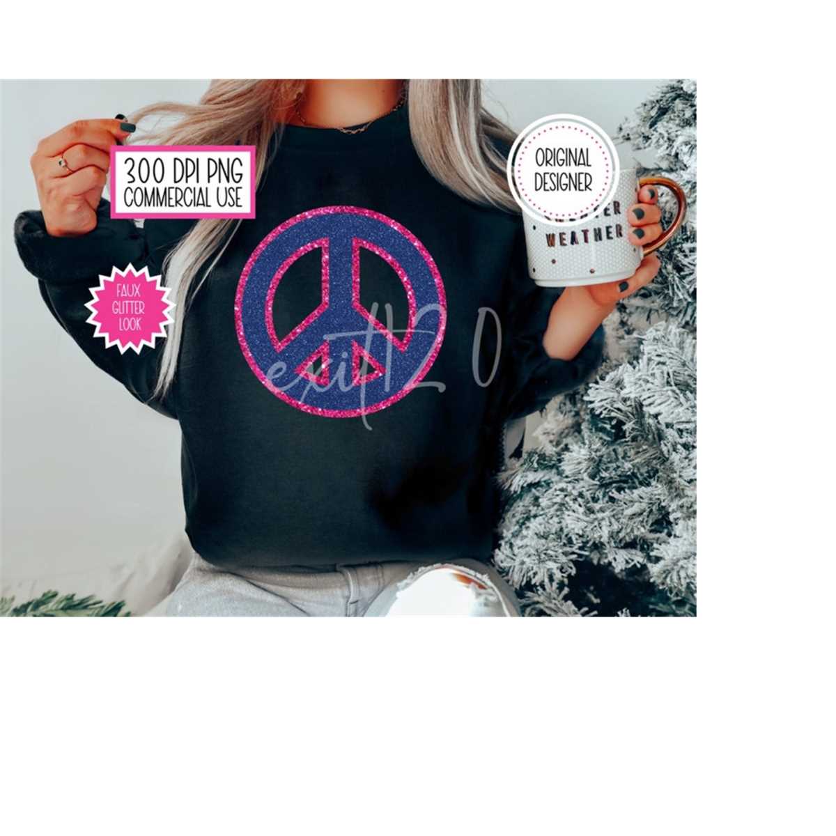 Sparkly Faux Glitter Peace Sign, FREE COMMERCIAL USE, Trendy | Inspire ...