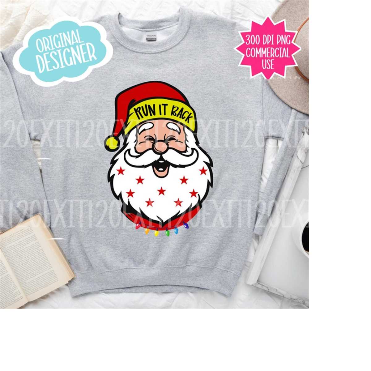 Red And Yellow Santa PNG, Commercial Use Png, Trendy Christm - Inspire ...