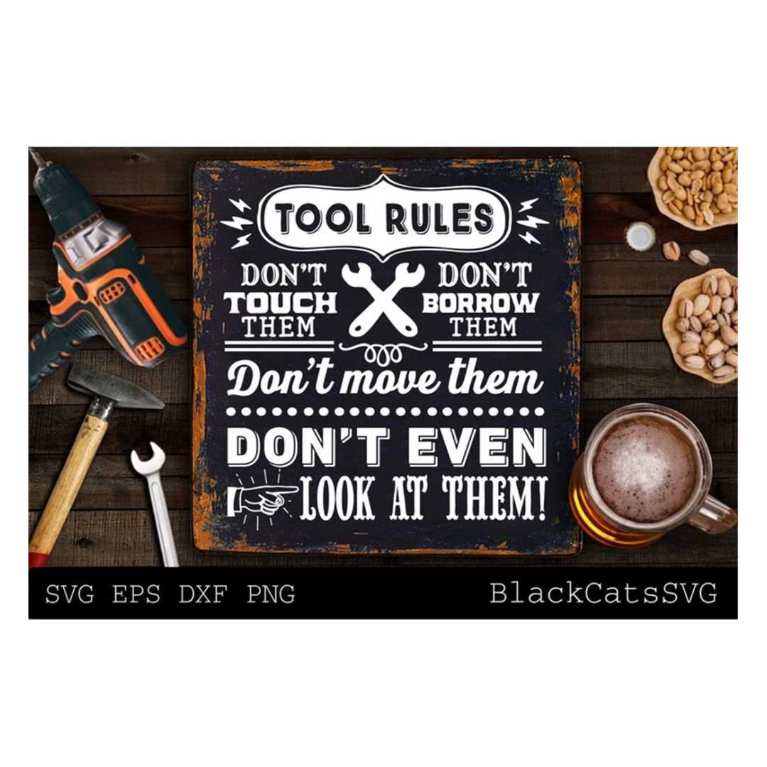 Tool rules svg, Tool rules poster svg, Dad's Garage svg, Gar - Inspire ...
