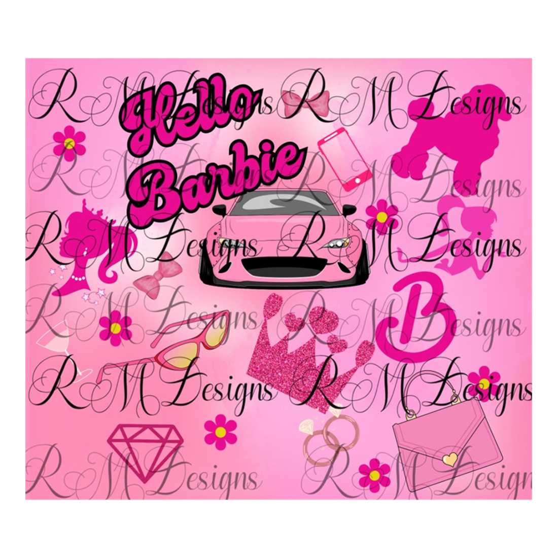 Barbie Dreams 20 oz Tumbler Wrap 3D Tumbler Wrap| 3D Barbie | Inspire ...