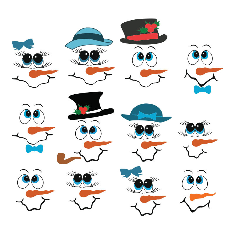 Snowman Christmas Bundle Svg, Christmas Tree SVG, Ornament S | Inspire ...