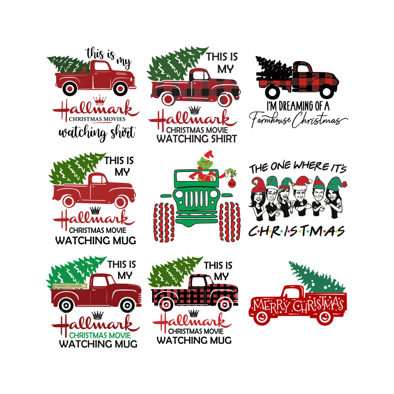 Hallmark Christmas Bundle Svg, Christmas Tree SVG, Ornament | Inspire ...