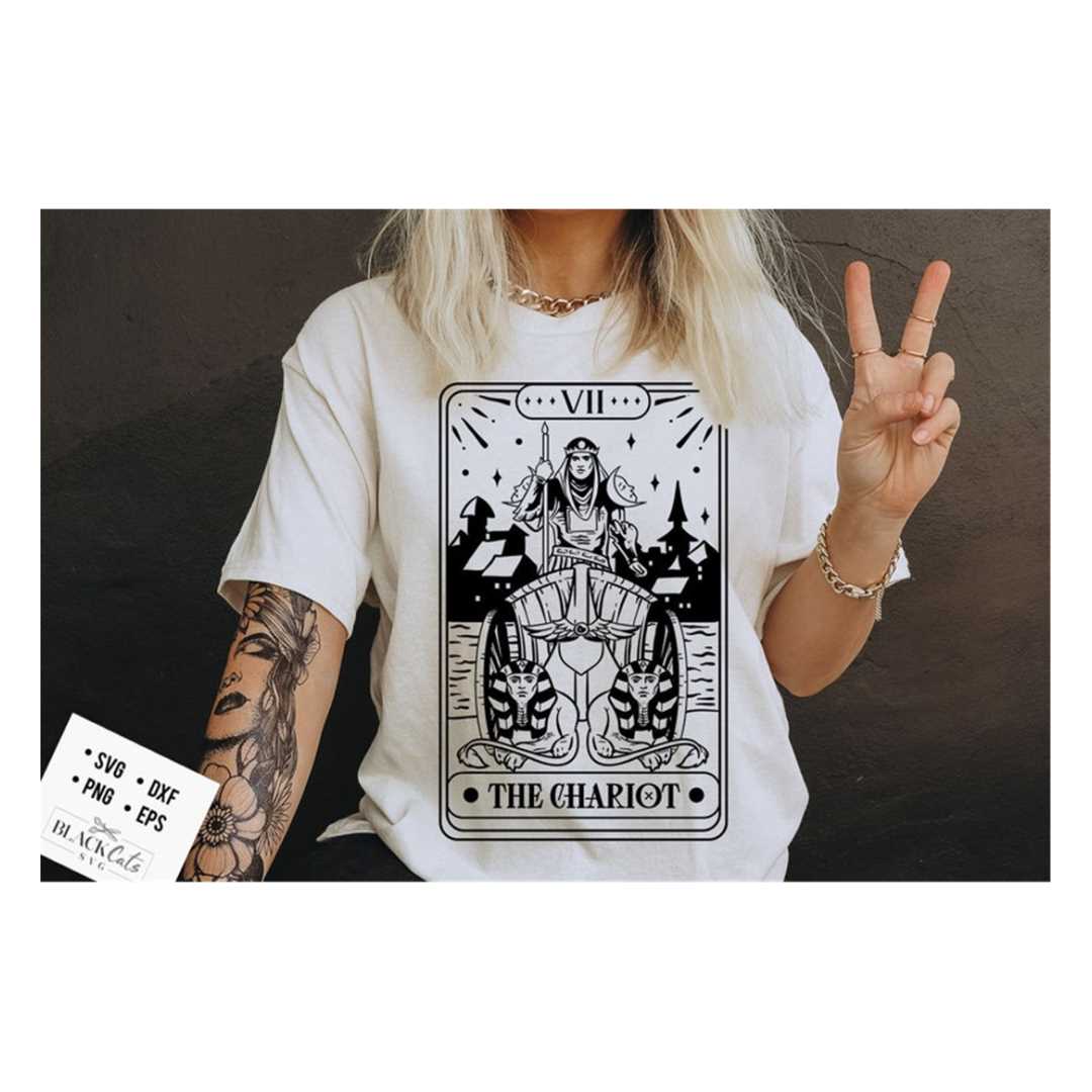Tarot card chariot SVG, Chariot svg, The chariot svg, Tarot - Inspire ...
