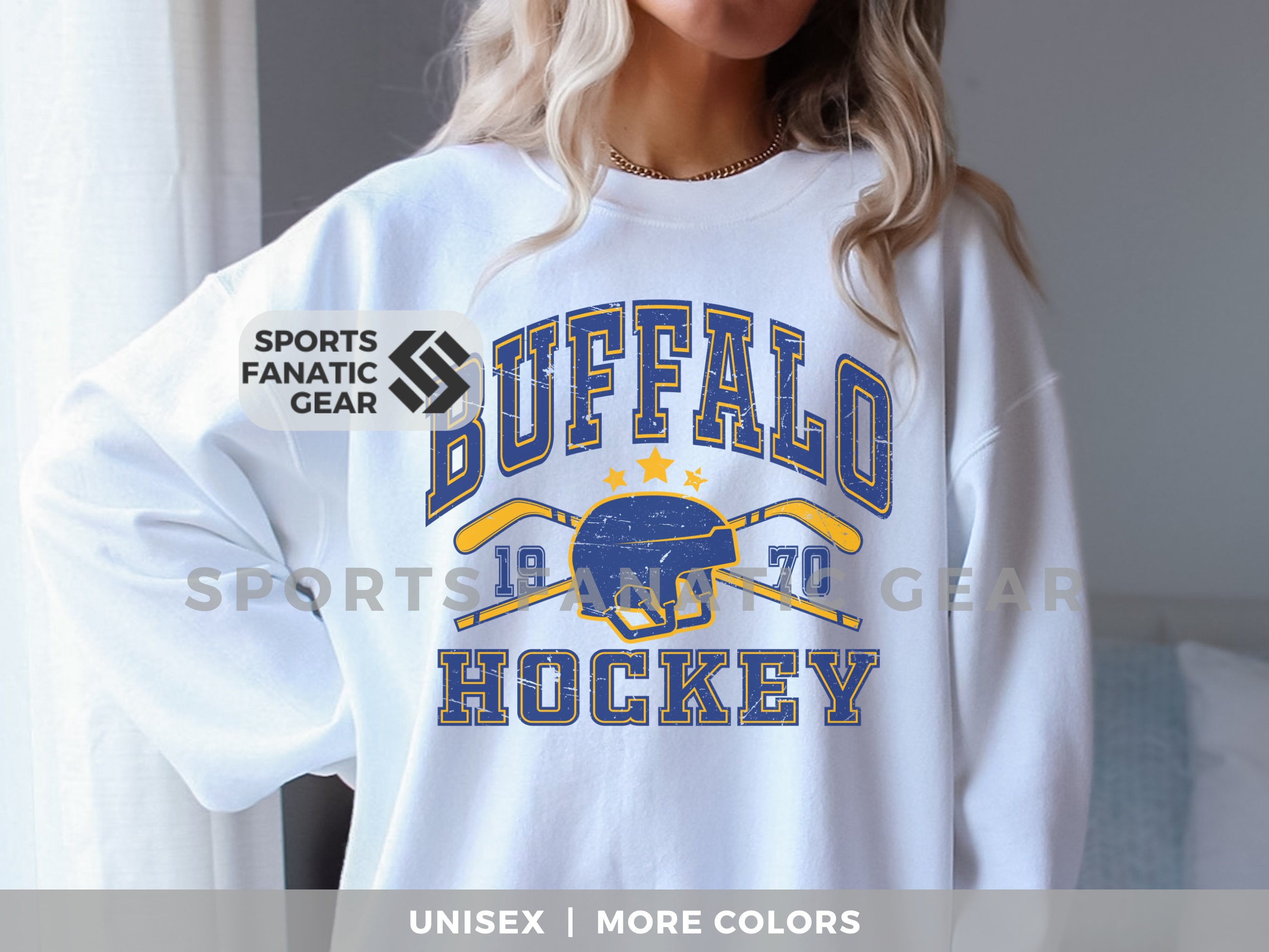 Buffalo Hockey Crewneck Sweatshirt - Inspire Uplift