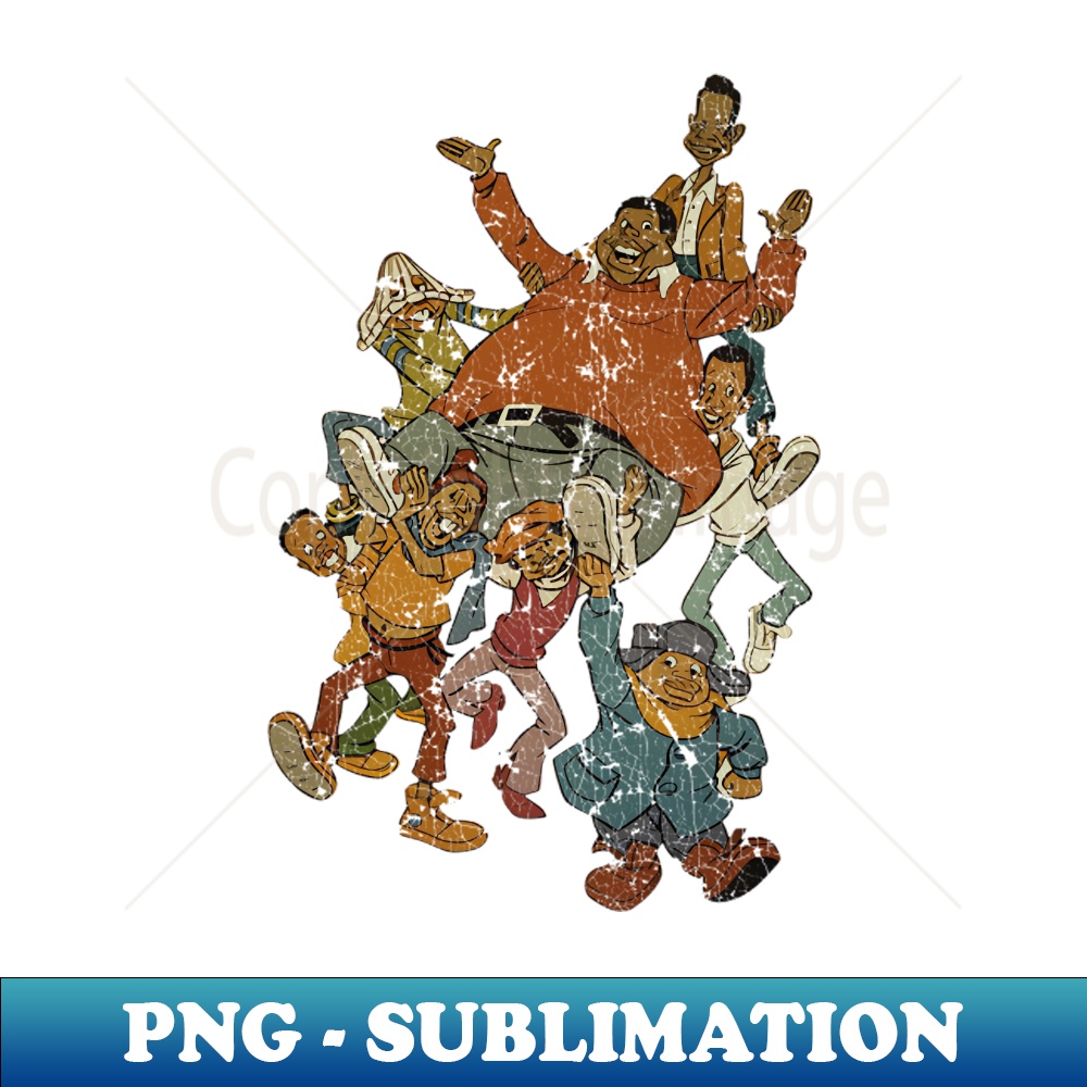 Fat Albert New Vintage Art - Signature Sublimation PNG File | Inspire ...