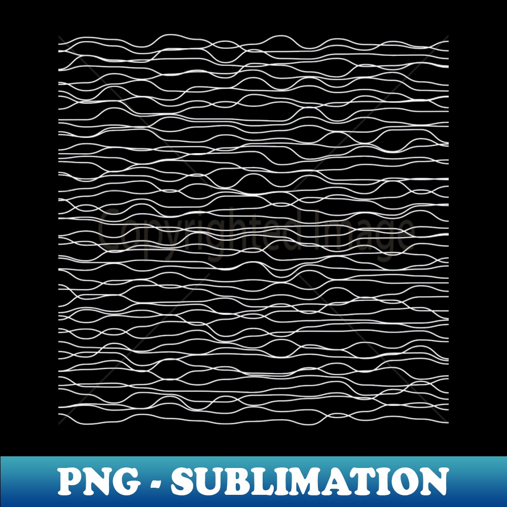 Wavy black Lines Design - Aesthetic Sublimation Digital File - Inspire ...