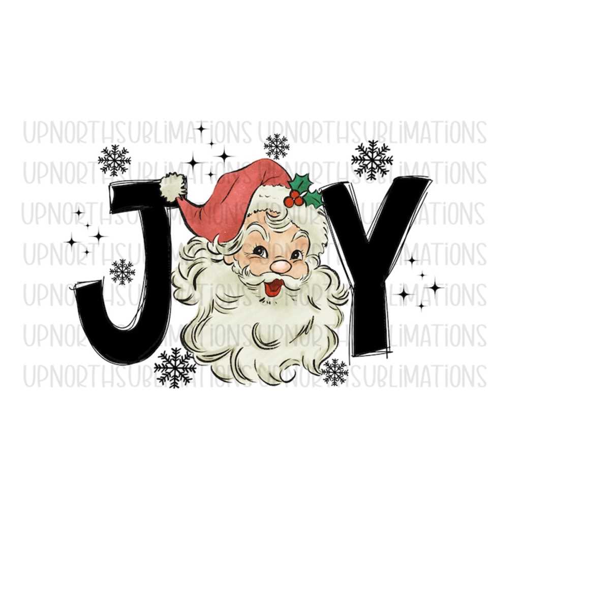 Retro Santa Joy Png, Retro Christmas Png, Christmas Santa Pn | Inspire ...