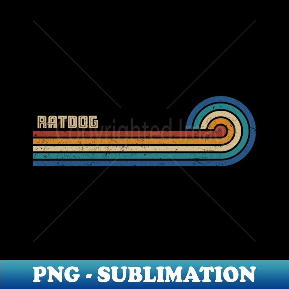 Ratdog - Retro Sunset - High-Quality PNG Sublimation Downloa - Inspire ...