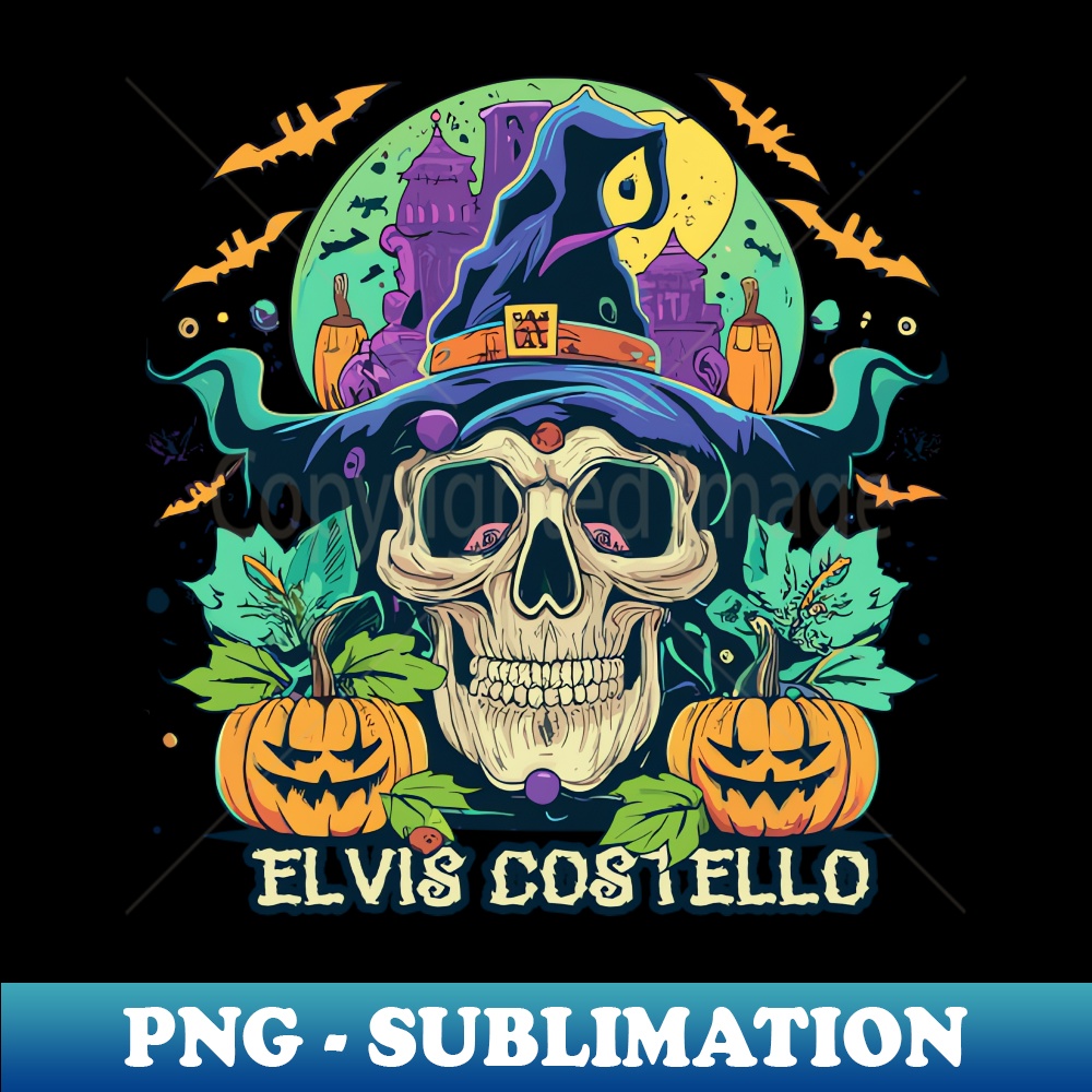 Wizardly Elvis Costello - High-Quality PNG Sublimation Downl | Inspire ...