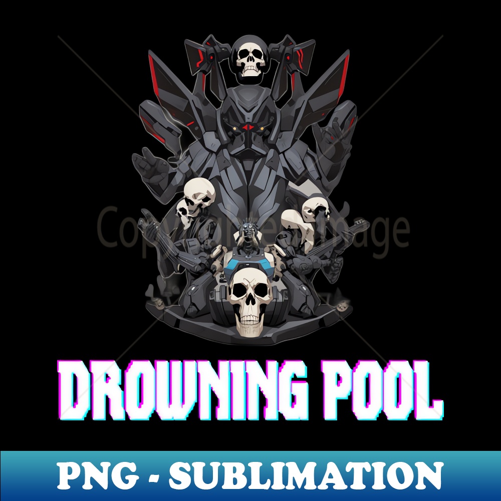 Drowning Pool - PNG Transparent Sublimation Design - Instant | Inspire ...