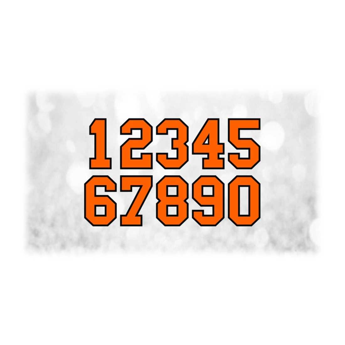 Sports Clipart: Jersey Number Templates Grouped on ONE Singl | Inspire ...