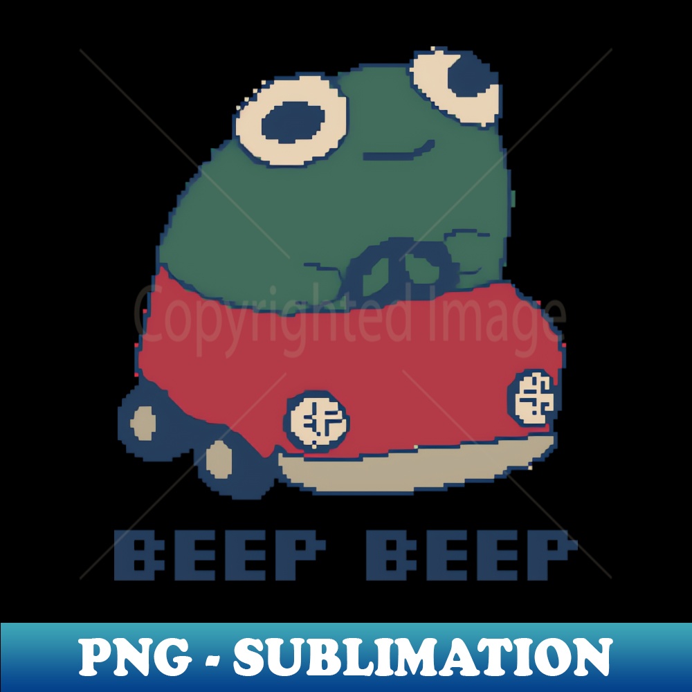 Beep Beep Froggie 80s Pixel Art - Creative Sublimation PNG D | Inspire ...