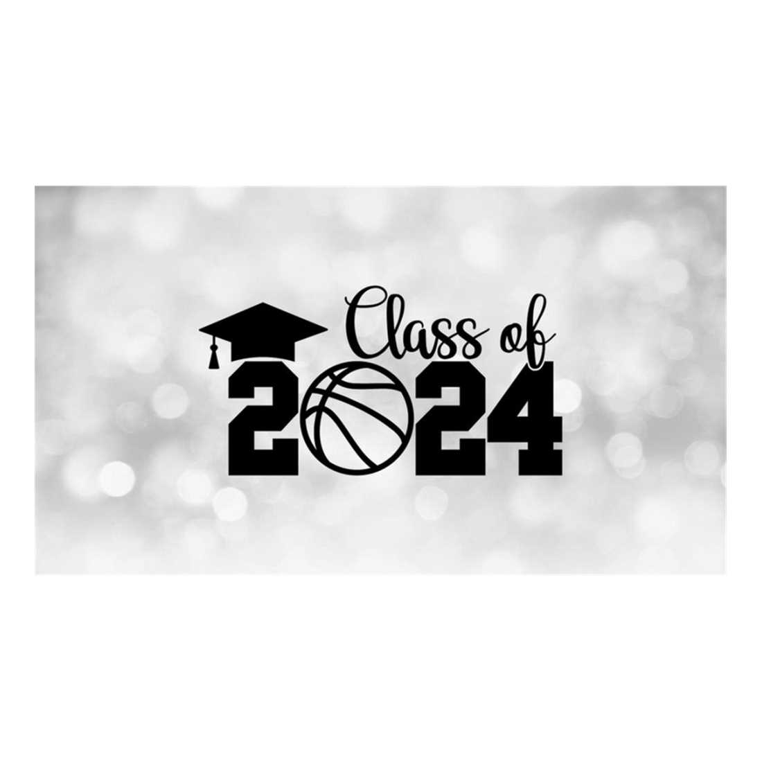Educational Clipart: Black Words 'Class of 2024' in Script & | Inspire ...