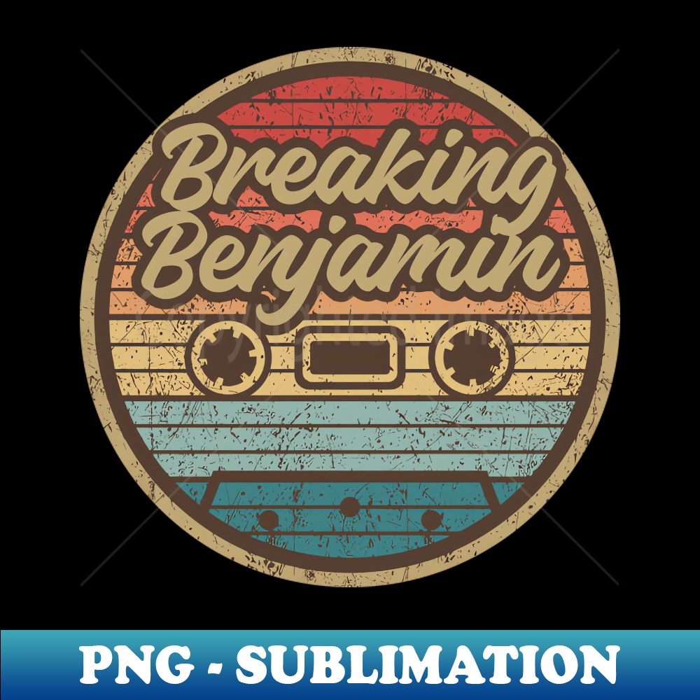 breaking benjamin cassette retro circle - Exclusive PNG Subl | Inspire Uplift