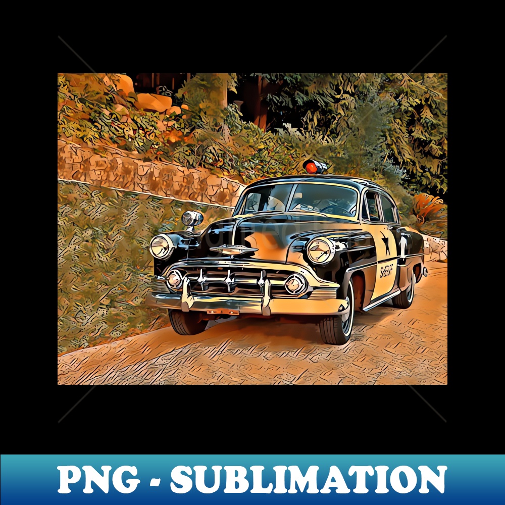 Classic Police Car No1E - Special Edition Sublimation PNG Fi | Inspire ...