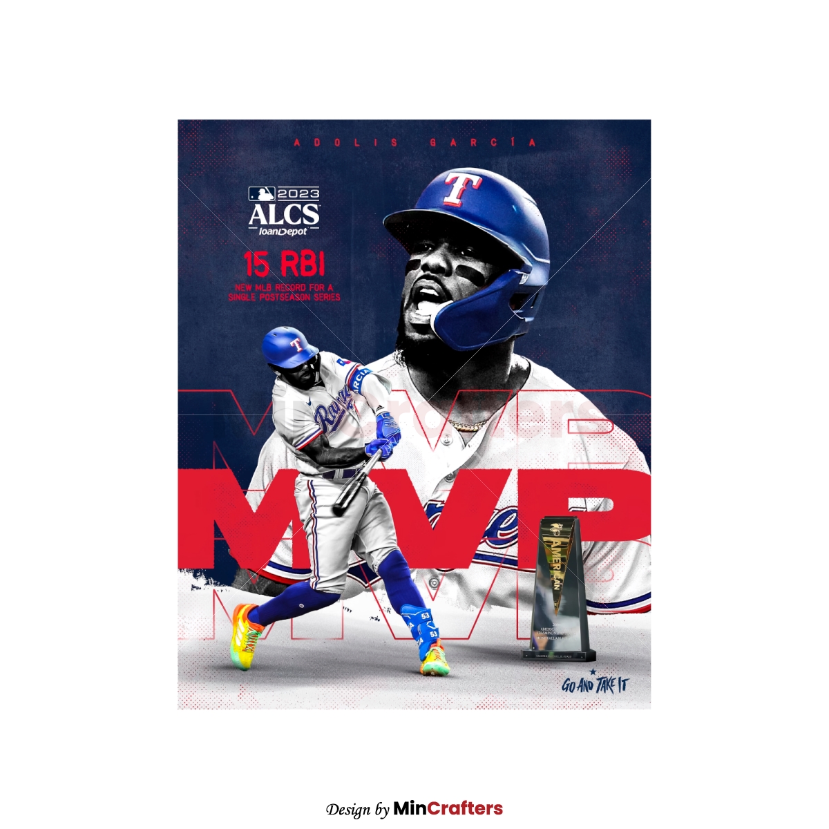 MVP Adolis Garcia El Bombi Texas Rangers PNG Download - Inspire Uplift