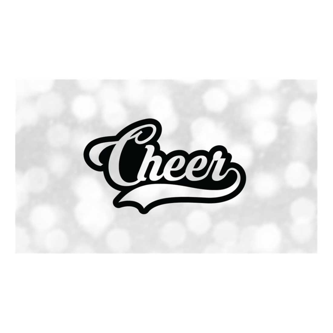 Sports Clipart: Black Word 'Cheer' with Baseball Style Swoos | Inspire ...
