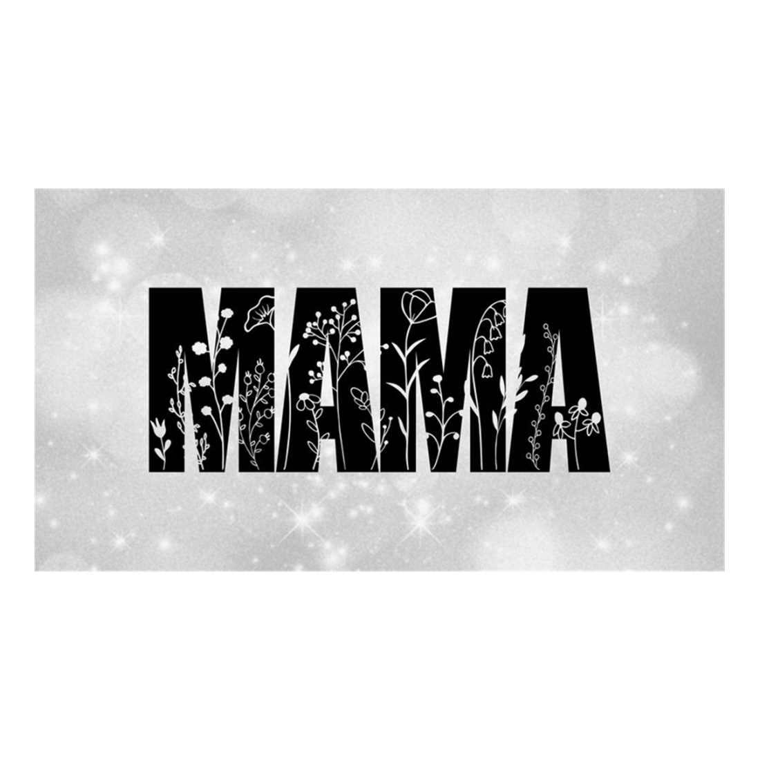 Family Clipart - Moms: Bold Black Style Word 'MAMA' with Pat - Inspire ...