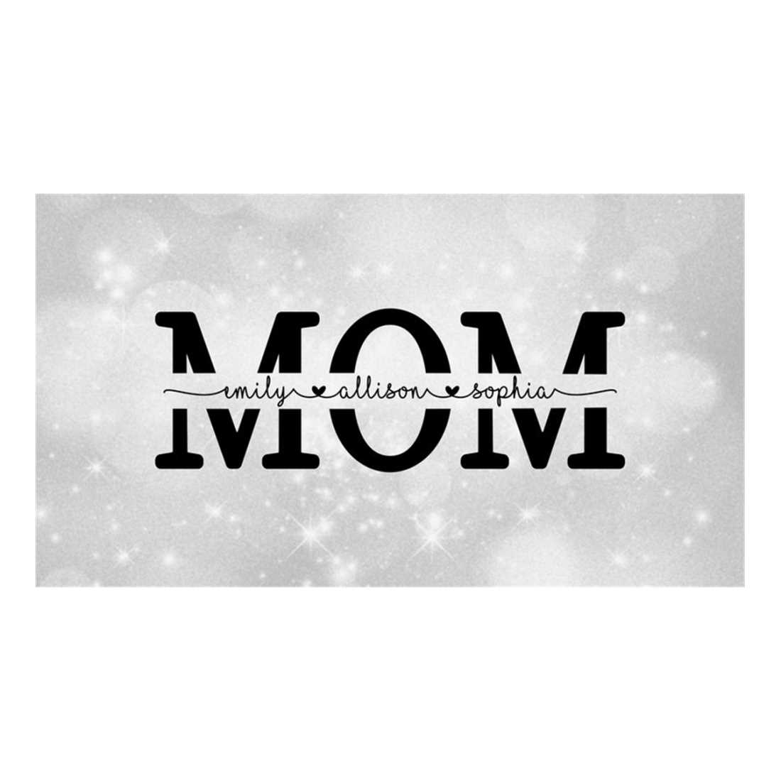 Family Clipart - Moms: Split Name Frame Word 'MOM' in Formal - Inspire ...