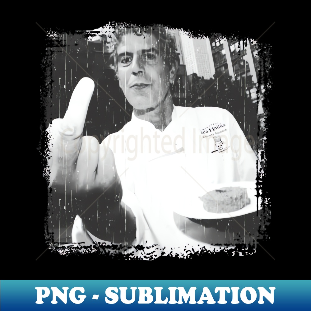 Anthony Bourdain Middle Finger vintage - Sublimation-Ready P | Inspire ...